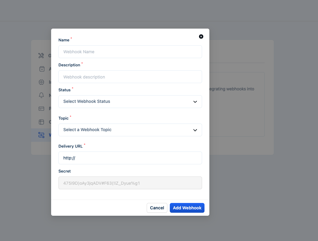 Webhook Integration Timetics 2940