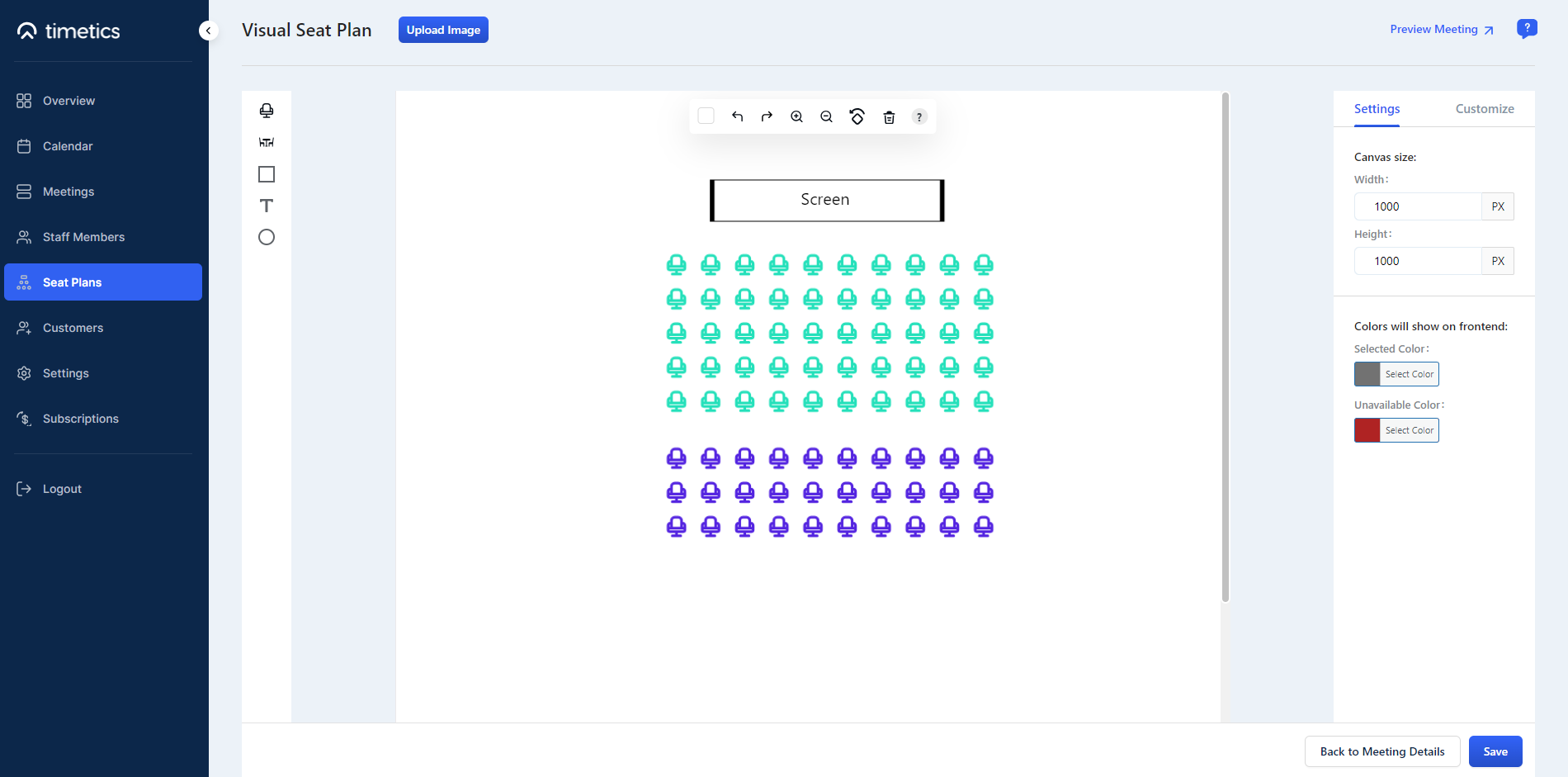 Seat Decoration – Timetics