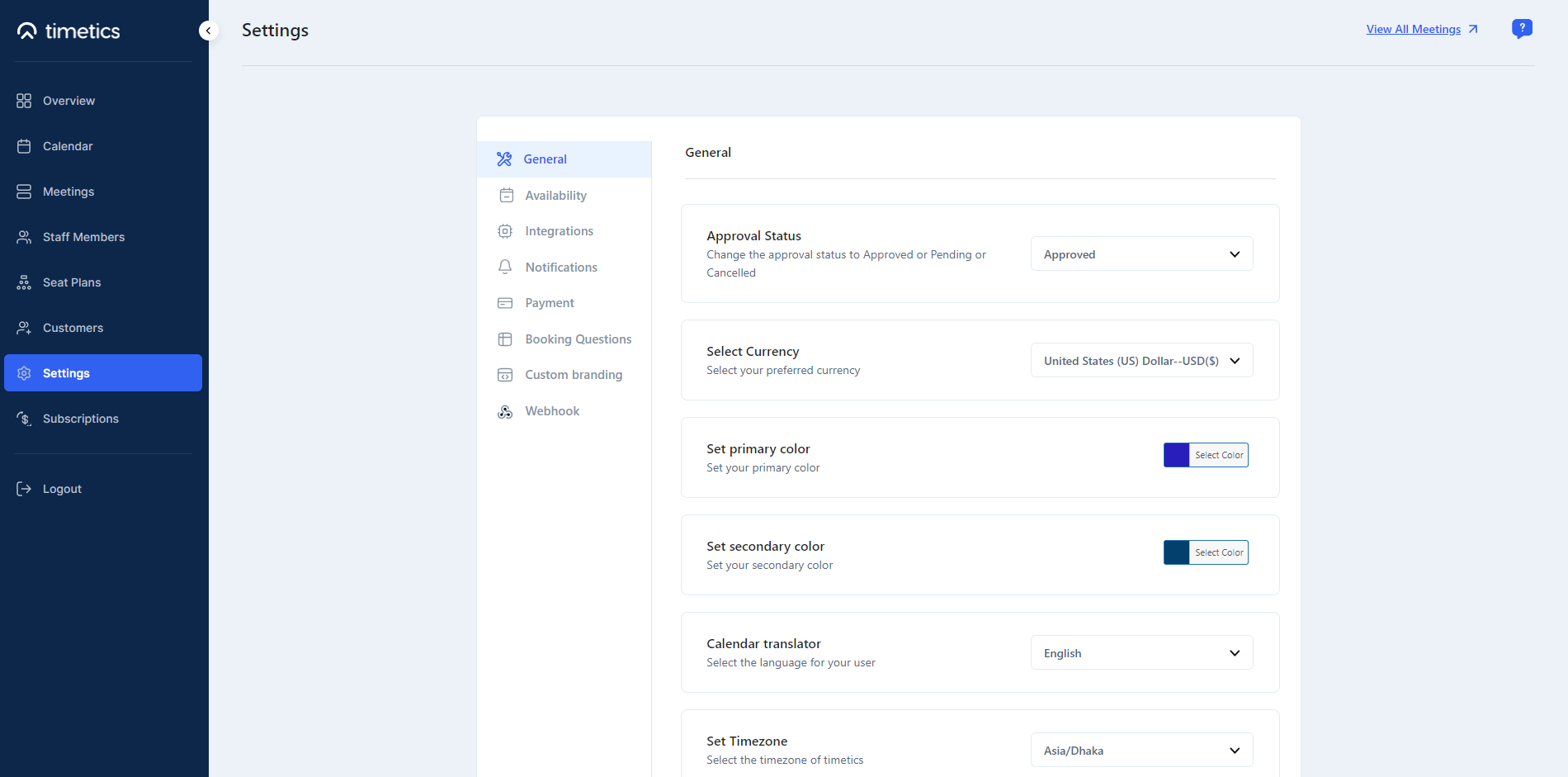 General – Timetics
