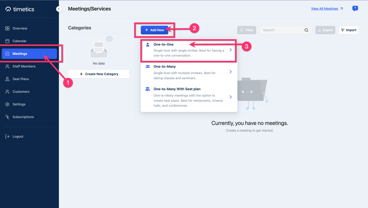 One-to-One Meeting – Timetics